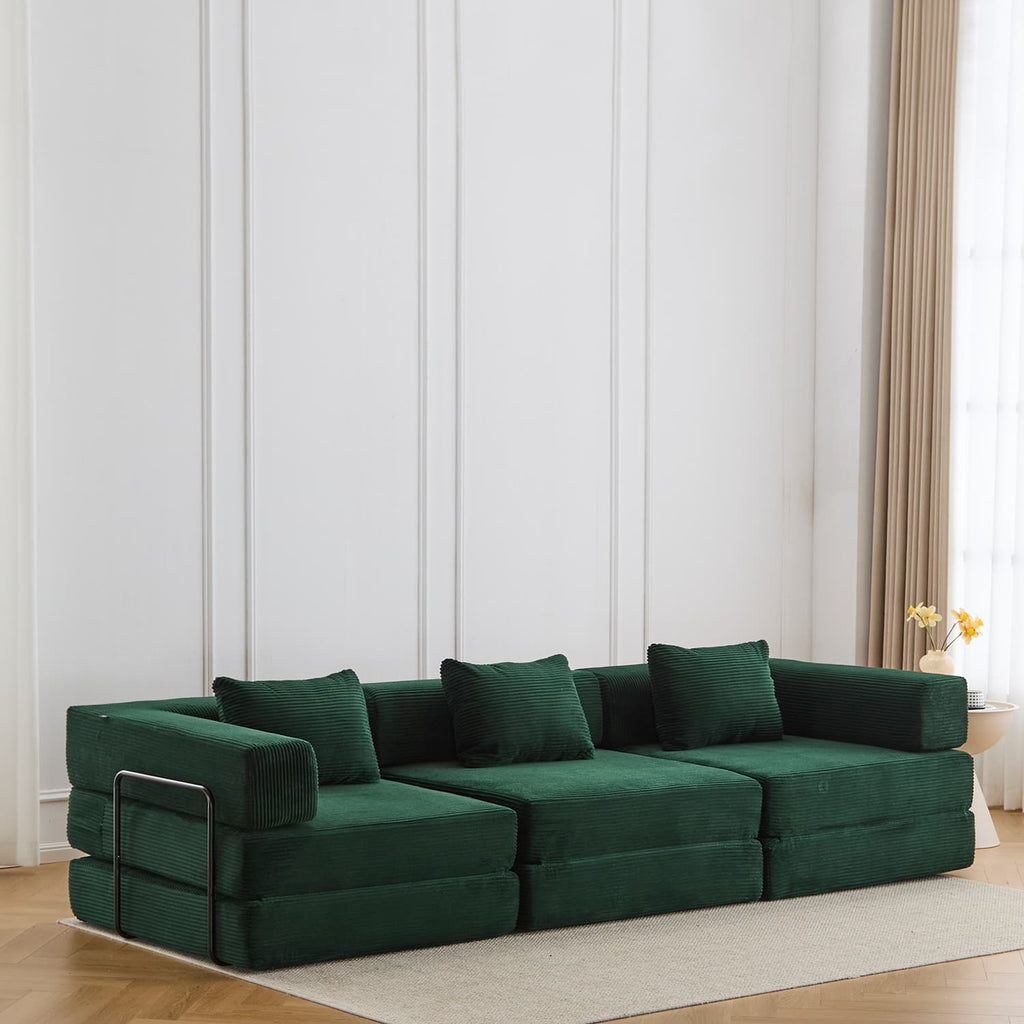 Selene Three-Seater Compressed Modular Sofa -14.2" Seat Height – Welax US